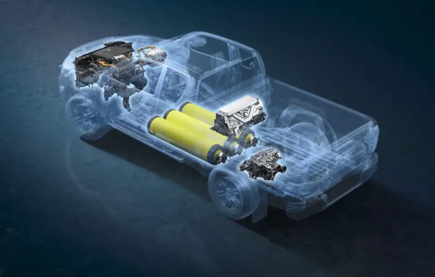 Light commercial hydrogen fuel cell truck collaboration between Ricardo ...