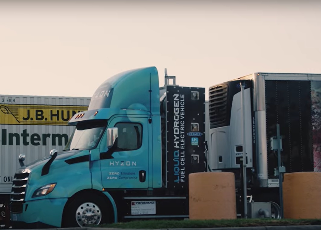 Hyzon's 1st Liquid Hydrogen Electric Truck Wows In Demo - H2 News